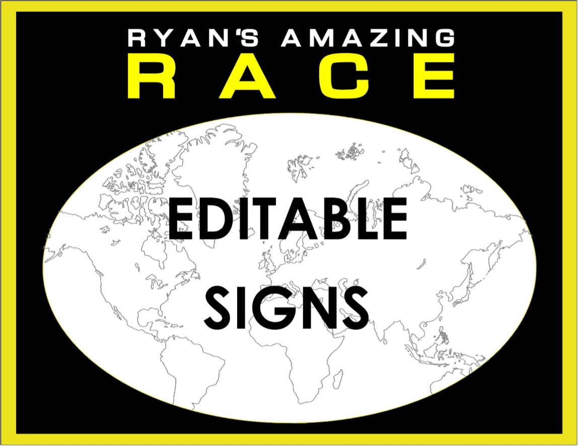 Amazing Race Party Supplies And Invitations 