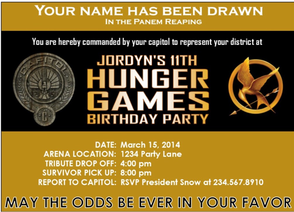 Hunger Games Party Ideas